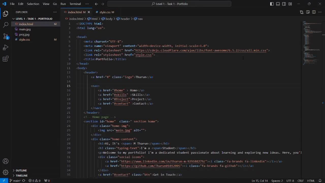 THARUN M on LinkedIn: #internship #webdevelopment #portfolio #html #css ... THARUN M on LinkedIn: #internship #webdevelopment #portfolio #html #css ...