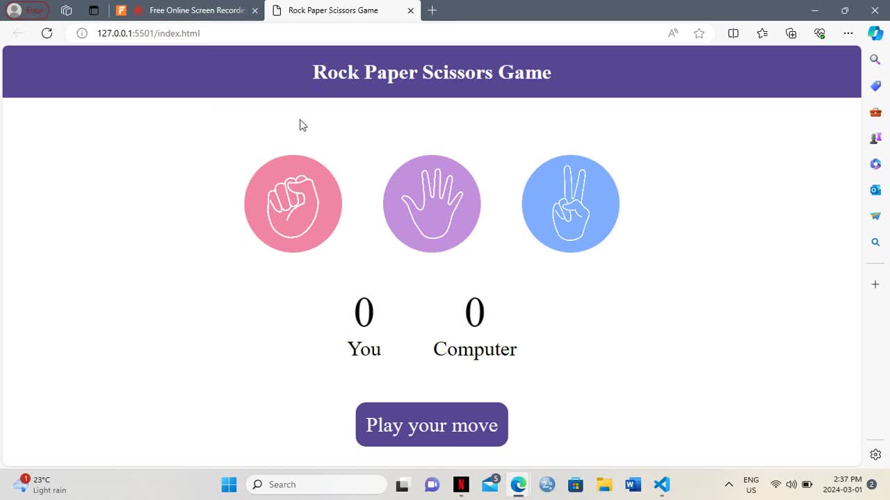 Mini Project: Rock, Paper, Scissors Game | Eman Siddiqui posted on the ... Mini Project: Rock, Paper, Scissors Game | Eman Siddiqui posted on the ...