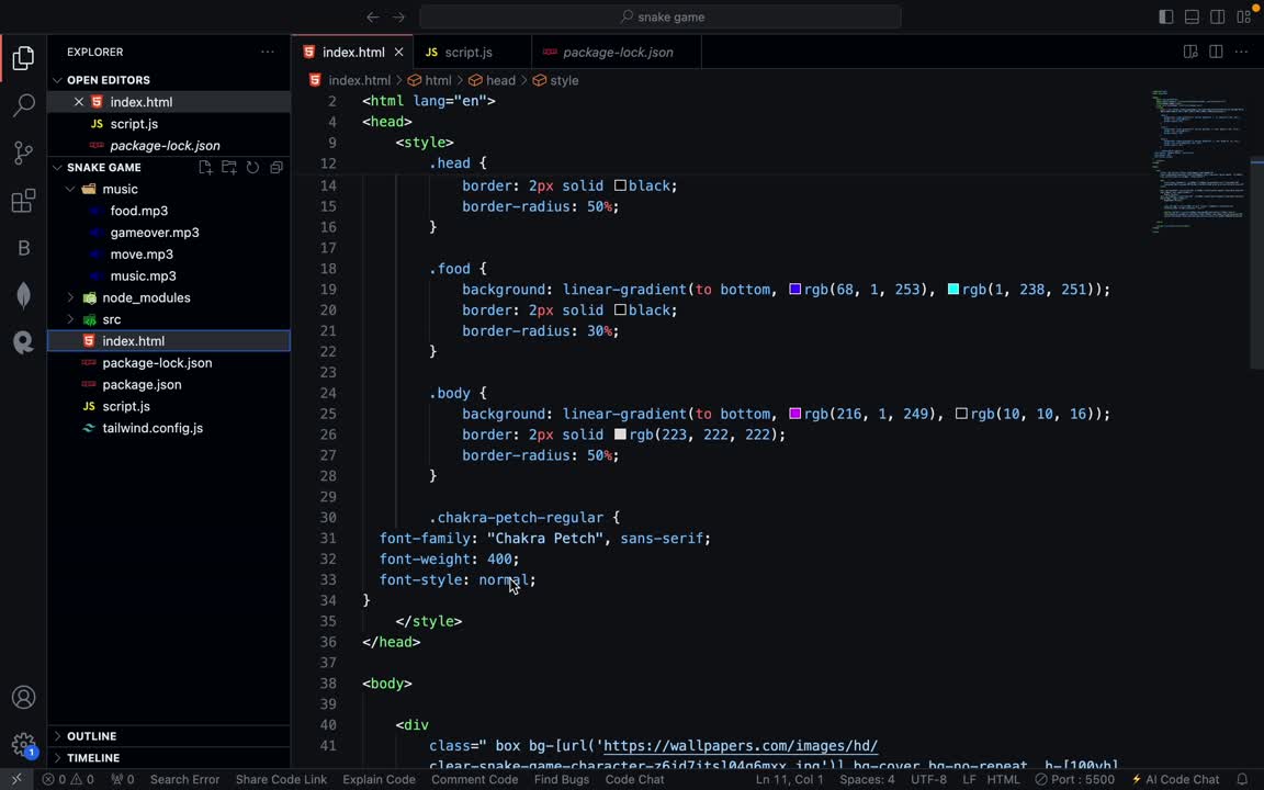 Nikhil Kumar Singh on LinkedIn: 🎮 Snake Game | HTML | Tailwind CSS ... Nikhil Kumar Singh on LinkedIn: 🎮 Snake Game | HTML | Tailwind CSS ...