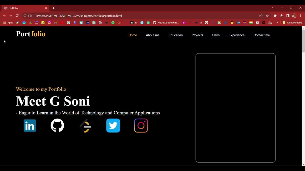 Meet Soni on LinkedIn: Basic Porfolio | HTML - CSS Meet Soni on LinkedIn: Basic Porfolio | HTML - CSS
