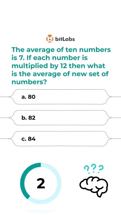 bitLabs on LinkedIn: #bitlabs #aptitude #mathematics #dailyquiz bitLabs on LinkedIn: #bitlabs #aptitude #mathematics #dailyquiz