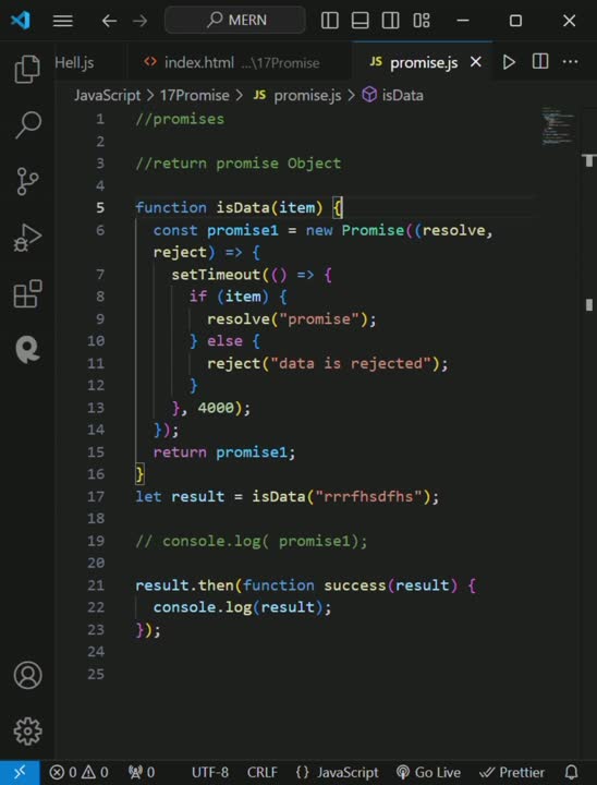 Vikas Nirmal on LinkedIn: #javascript #promises #solutionofcallbackhell ... Vikas Nirmal on LinkedIn: #javascript #promises #solutionofcallbackhell ...