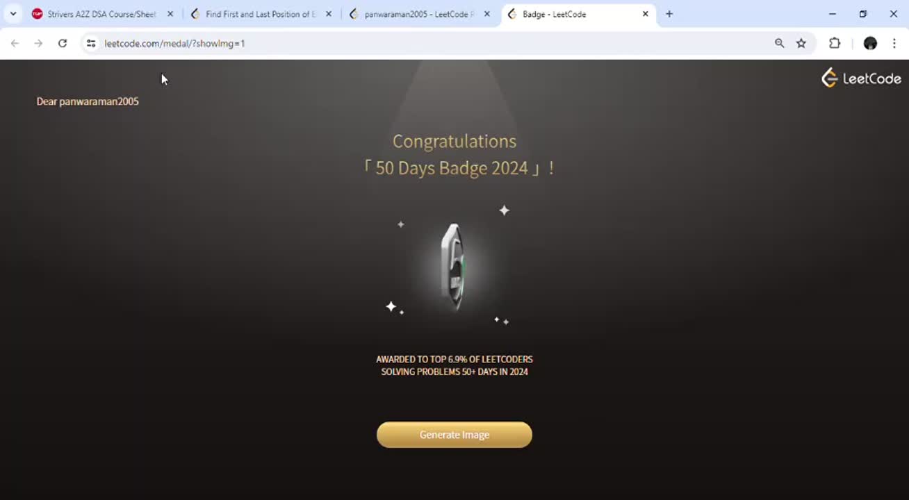 Completed 50 Days of LeetCode Challenge! | AMARDEV PANWAR posted on the ... Completed 50 Days of LeetCode Challenge! | AMARDEV PANWAR posted on the ...