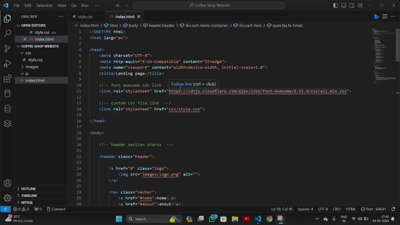 Shravya Gopal on LinkedIn: TASK 3 : Creating a Landing Page using HTML ... Shravya Gopal on LinkedIn: TASK 3 : Creating a Landing Page using HTML ...
