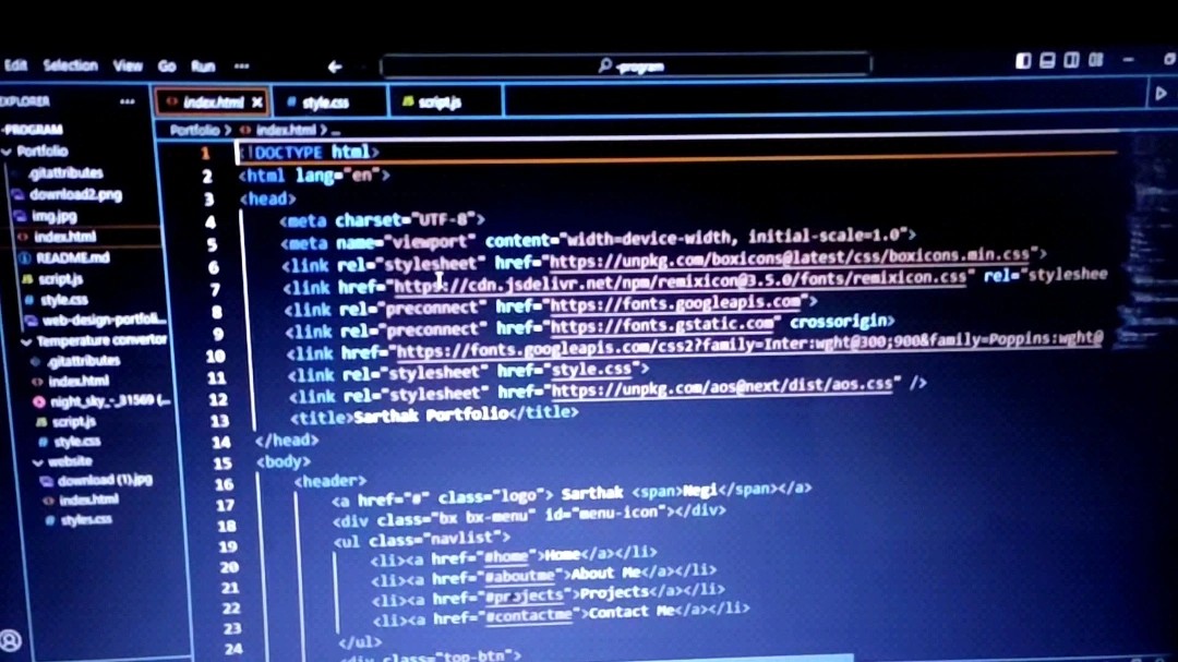 Sarthak Negi on LinkedIn: #task1 #webdeveloper #bharatintern # ... Sarthak Negi on LinkedIn: #task1 #webdeveloper #bharatintern # ...