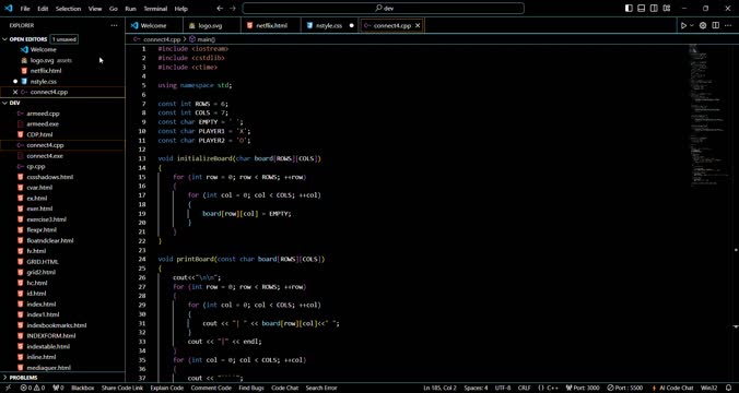 Sumit Verma on LinkedIn: #internship #cplusplus #coding #connect4 Sumit Verma on LinkedIn: #internship #cplusplus #coding #connect4