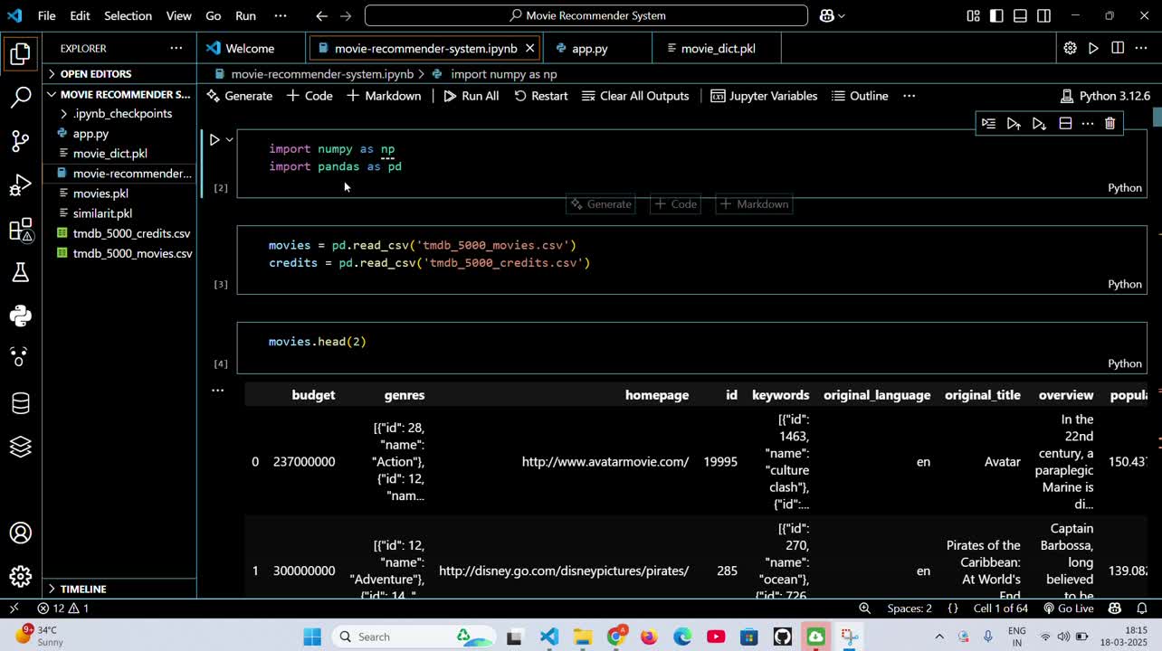 #machinelearning #ai #python #streamlit #movierecommendation # ... #machinelearning #ai #python #streamlit #movierecommendation # ...