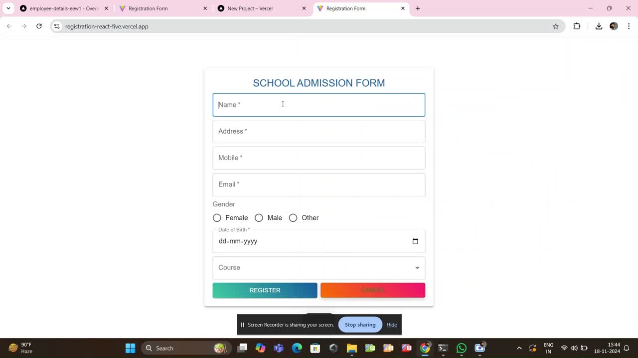 Zenil Mohammed on LinkedIn: Streamlining School Registration with React ... Zenil Mohammed on LinkedIn: Streamlining School Registration with React ...