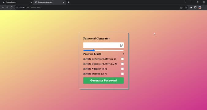 Developed password generator project with html, css, javascript | Akash ... Developed password generator project with html, css, javascript | Akash ...