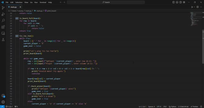 N Soumya on LinkedIn: #python #tictactoe #codingchallenge #interny # ... N Soumya on LinkedIn: #python #tictactoe #codingchallenge #interny # ...