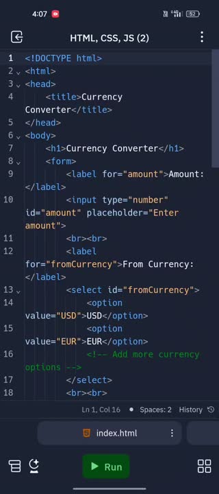 Bhuvan Kumar on LinkedIn: Hello everyone This is an CURRENCY CONVERTER ... Bhuvan Kumar on LinkedIn: Hello everyone This is an CURRENCY CONVERTER ...
