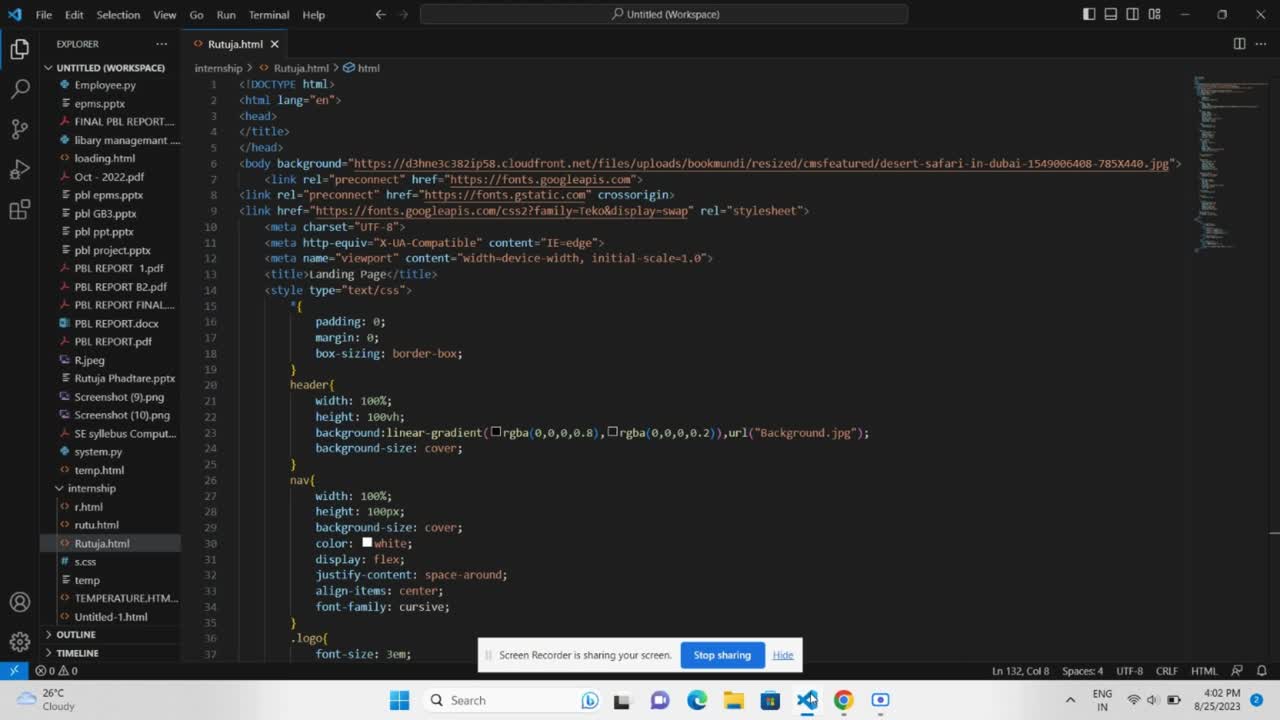 Rutuja Pawar on LinkedIn: #oasisinfobyte #internship #github #html #css ... Rutuja Pawar on LinkedIn: #oasisinfobyte #internship #github #html #css ...