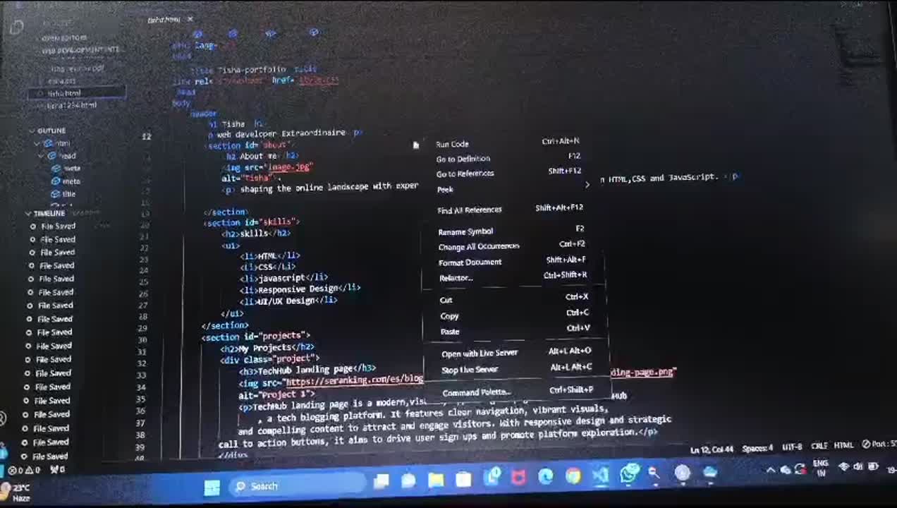 Tisha Bakarwale on LinkedIn: #html #css #webdevelopment #portfolio Tisha Bakarwale on LinkedIn: #html #css #webdevelopment #portfolio