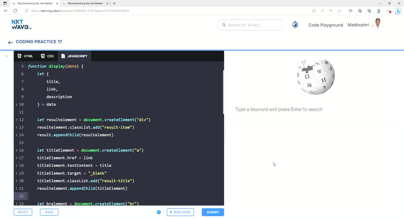 Madhushri Tangali on LinkedIn: #day9 #nxtwave #ccbp #fullstack #html # ... Madhushri Tangali on LinkedIn: #day9 #nxtwave #ccbp #fullstack #html # ...