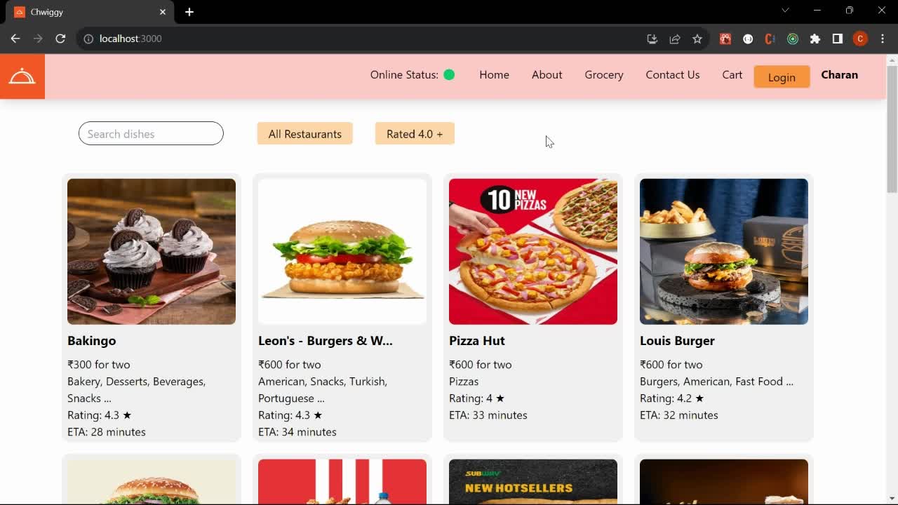 Charan Gs on LinkedIn: #chwiggy #reactjs #tailwindcss #swiggy # ... Charan Gs on LinkedIn: #chwiggy #reactjs #tailwindcss #swiggy # ...
