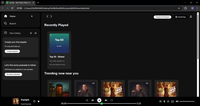 #html #css #webdevelopment #frontend #learningbydoing #spotifyclone ... #html #css #webdevelopment #frontend #learningbydoing #spotifyclone ...