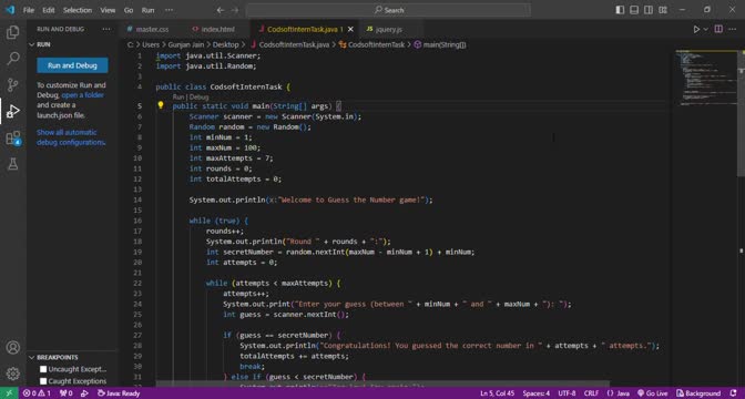 Completed task 1 of Java Developer's task | GUNJAN JAIN posted on the ... Completed task 1 of Java Developer's task | GUNJAN JAIN posted on the ...