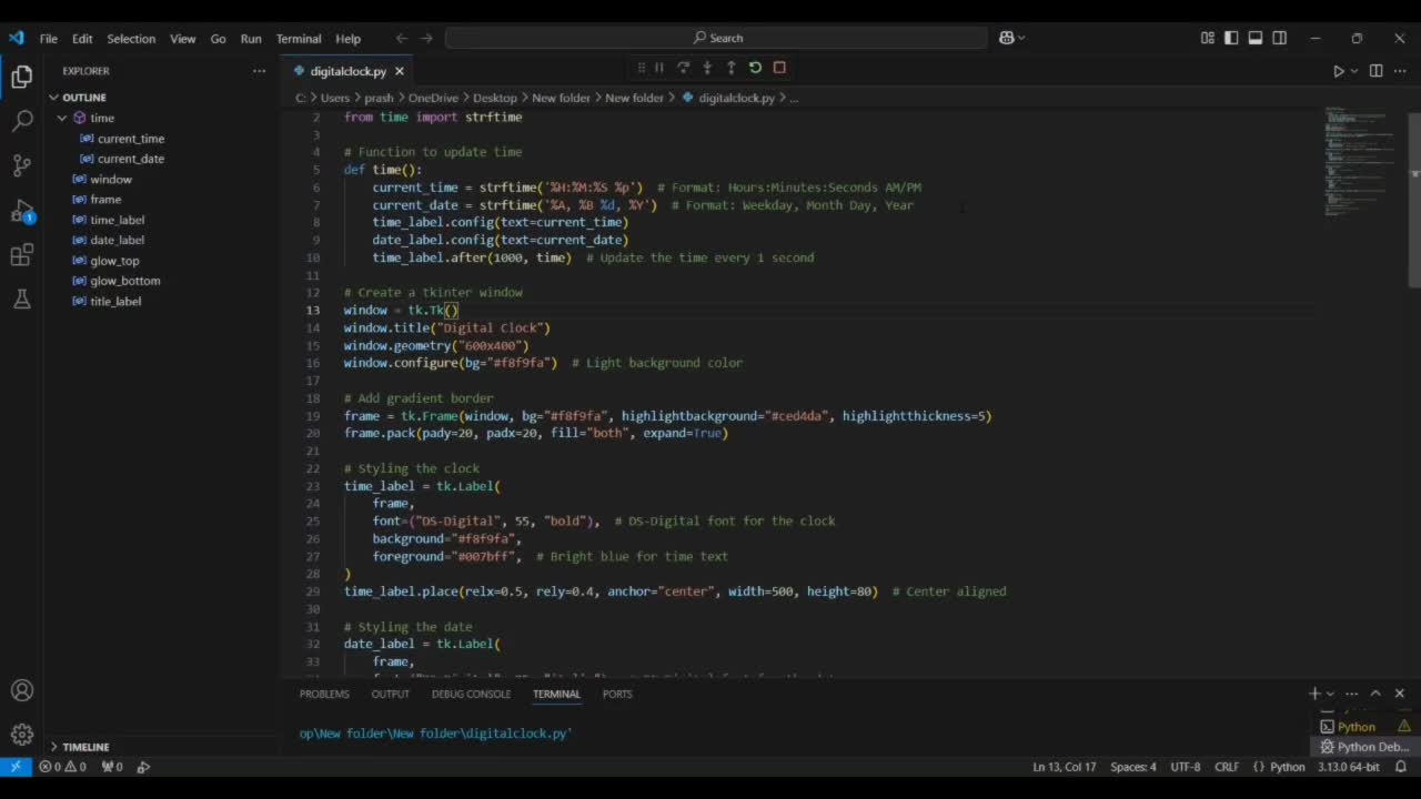 Prashanthi Langaru on LinkedIn: #pythonprojects #digitalclock # ... Prashanthi Langaru on LinkedIn: #pythonprojects #digitalclock # ...