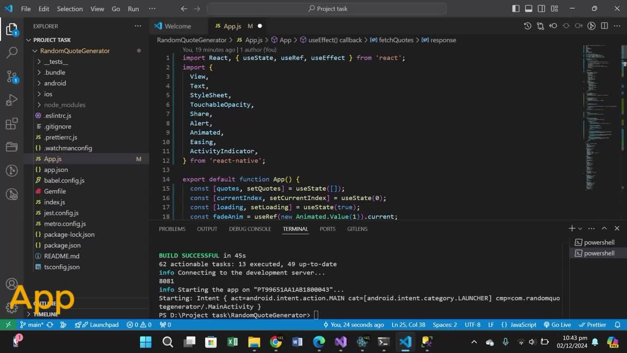 Kholla Qureshi on LinkedIn: #reactnative #codealpha #internship #java # ... Kholla Qureshi on LinkedIn: #reactnative #codealpha #internship #java # ...