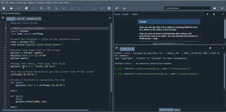 Deeksha G A on LinkedIn: #pythonprogramming #internship #digitalclock # ... Deeksha G A on LinkedIn: #pythonprogramming #internship #digitalclock # ...