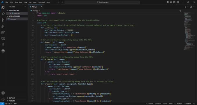 Completed Project - ATM INTERFACE with Python | Sowmya Medapati posted ... Completed Project - ATM INTERFACE with Python | Sowmya Medapati posted ...