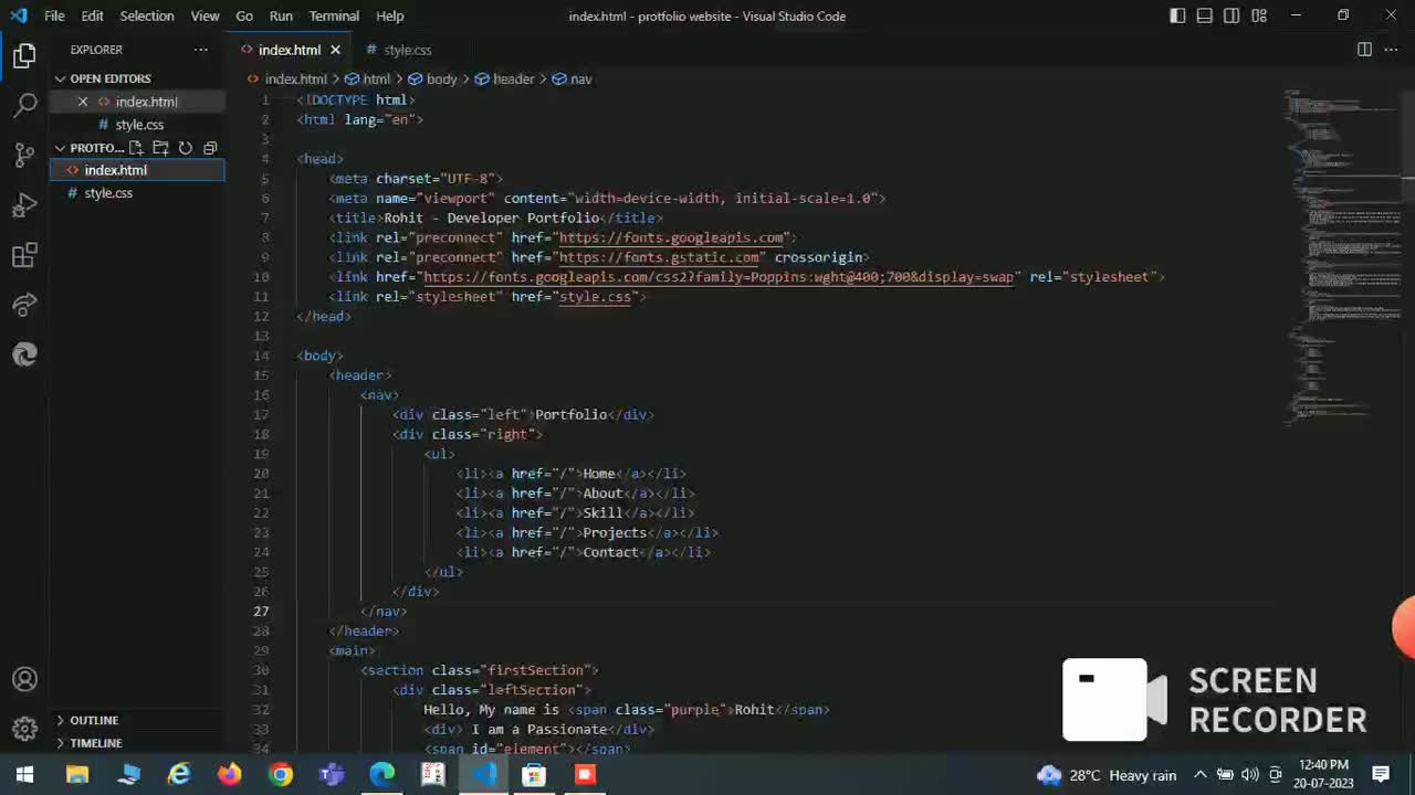 Rohit Gupta on LinkedIn: #codealpha #webdevelopment #internship Rohit Gupta on LinkedIn: #codealpha #webdevelopment #internship