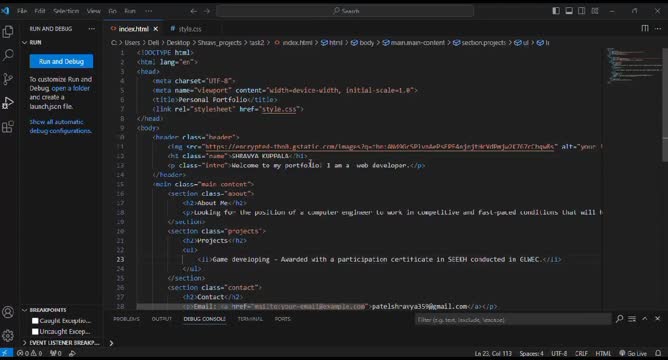Shravya Patel on LinkedIn: #webdevelopment #portfolio #internship # ... Shravya Patel on LinkedIn: #webdevelopment #portfolio #internship # ...
