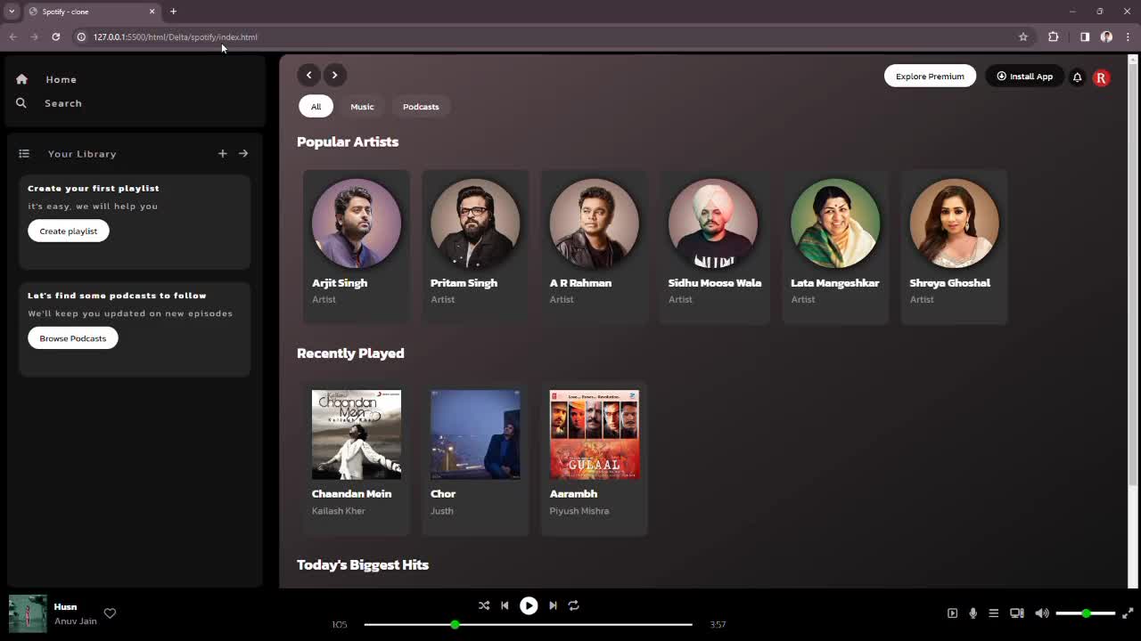 Ravi Menariya on LinkedIn: #webdev #html #css #spotifyclone Ravi Menariya on LinkedIn: #webdev #html #css #spotifyclone