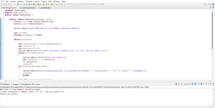 Mridula Ramesh Kumar on LinkedIn: #codsoft #java #internship #programming Mridula Ramesh Kumar on LinkedIn: #codsoft #java #internship #programming