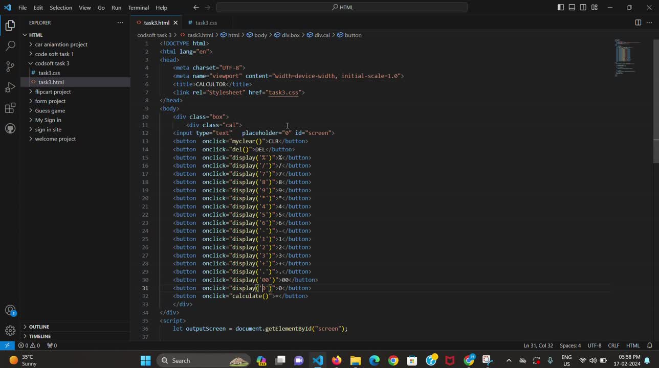 Harish Moorthy on LinkedIn: #codesoft #html #css #javascript Harish Moorthy on LinkedIn: #codesoft #html #css #javascript
