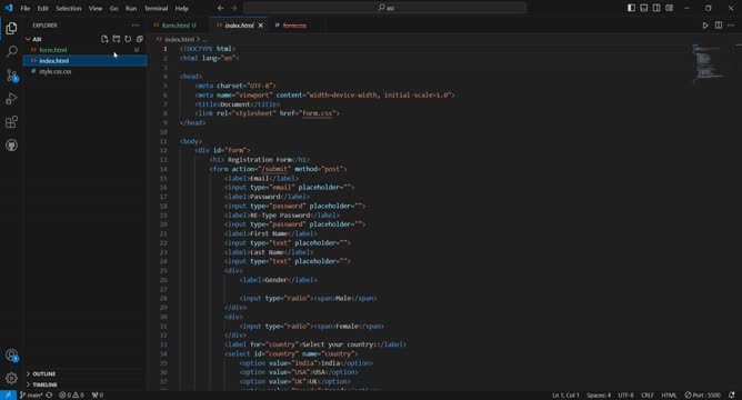 Created a registration form with HTML and CSS | ASIFA SHAIK posted on ... Created a registration form with HTML and CSS | ASIFA SHAIK posted on ...