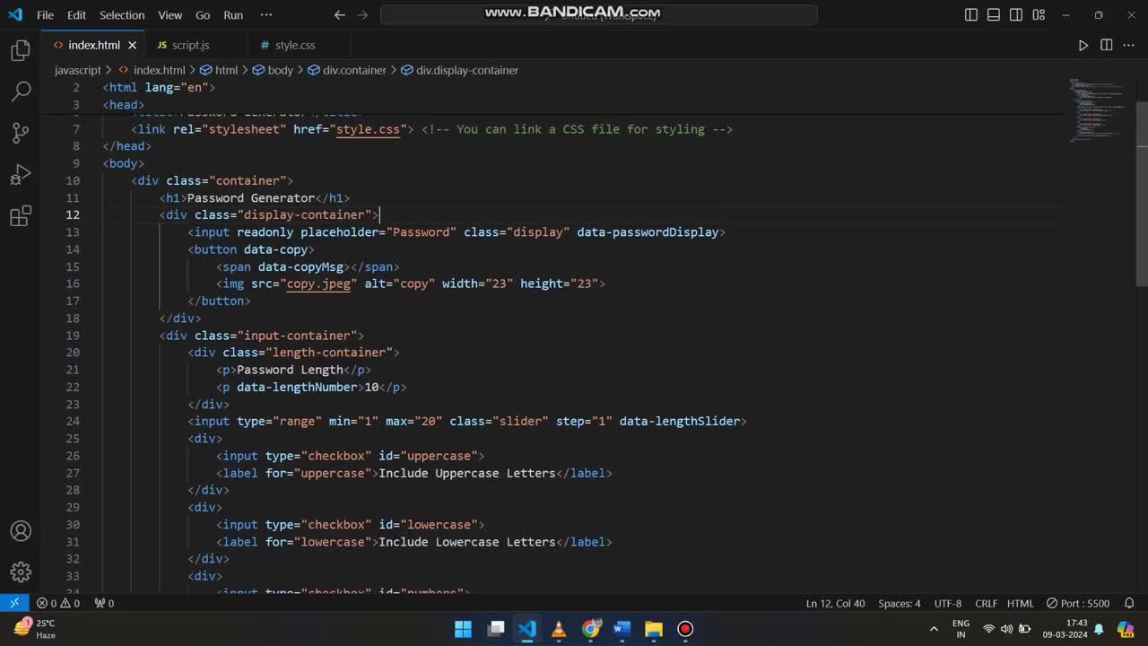 Vipin Yadav on LinkedIn: #html #css #javascript #passwordgenerator Vipin Yadav on LinkedIn: #html #css #javascript #passwordgenerator