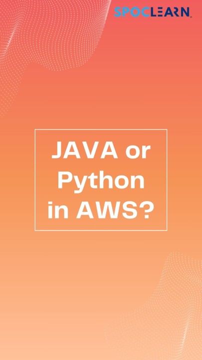 SPOCLEARN on LinkedIn: Python or JAVA in AWS, which one will you choose ... SPOCLEARN on LinkedIn: Python or JAVA in AWS, which one will you choose ...