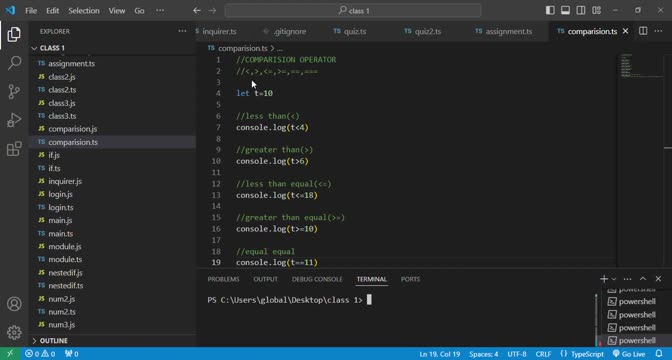 Ayesha Khan on LinkedIn: Title: TypeScript Comparison Operator Program ... Ayesha Khan on LinkedIn: Title: TypeScript Comparison Operator Program ...