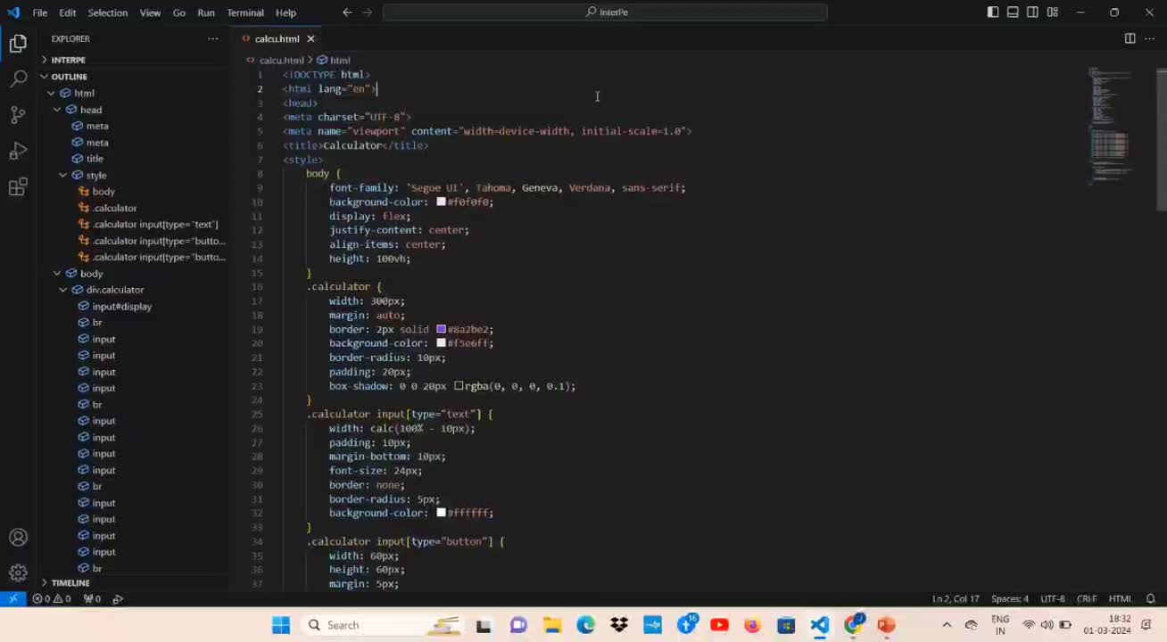 Hey connections! I completed my first task of making a calculator via ... Hey connections! I completed my first task of making a calculator via ...