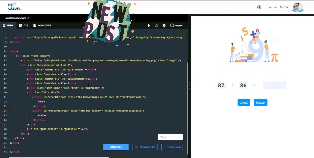 Mohan Babu on LinkedIn: #html #css #javascript #javascriptlearning # ... Mohan Babu on LinkedIn: #html #css #javascript #javascriptlearning # ...