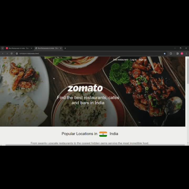Dishita Saxena on LinkedIn: #webdevelopment #html #css #zomatoclone Dishita Saxena on LinkedIn: #webdevelopment #html #css #zomatoclone