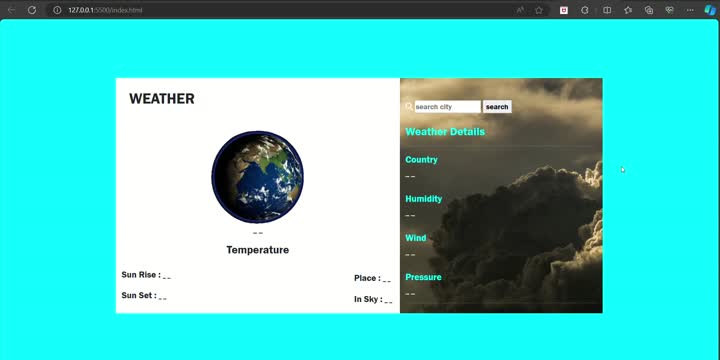 Designing a weather app with HTML, CSS, Bootstrap | Joyal Varghese ... Designing a weather app with HTML, CSS, Bootstrap | Joyal Varghese ...