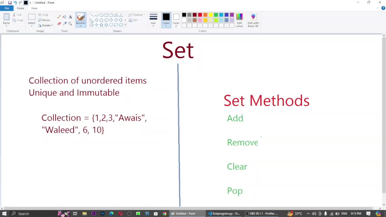 Muhammad Awais on LinkedIn: #setinpython #set #python # ... Muhammad Awais on LinkedIn: #setinpython #set #python # ...