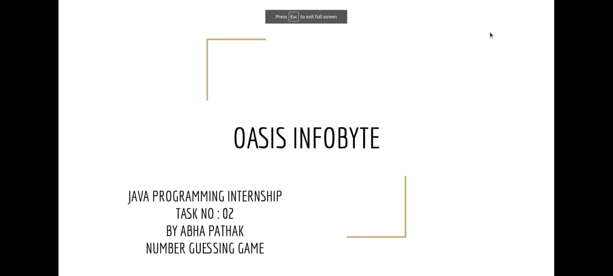 Abha Pathak on LinkedIn: #oasisinfobyte #internship #javaprogramming # ... Abha Pathak on LinkedIn: #oasisinfobyte #internship #javaprogramming # ...