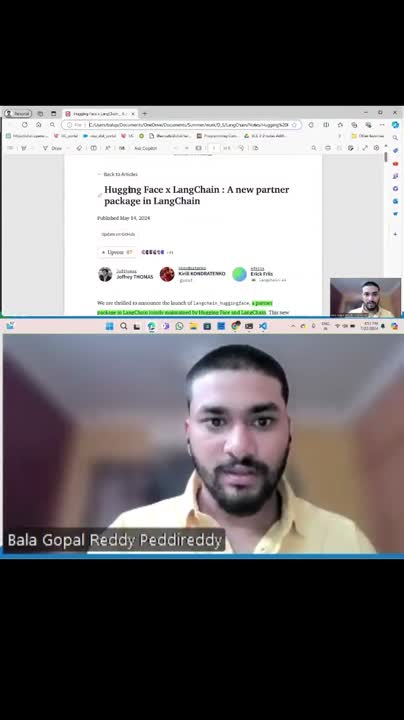 Bala Gopal Reddy Peddireddy on LinkedIn: #python #langchain # ... Bala Gopal Reddy Peddireddy on LinkedIn: #python #langchain # ...