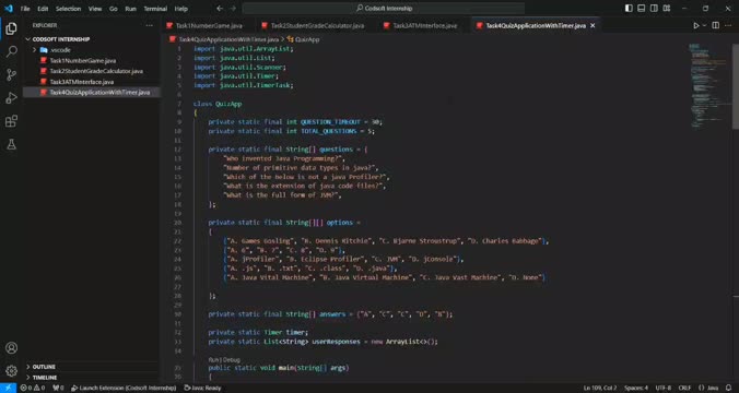 #javaprogramming #quizapp #codsoft #codsoftinternship | Yateesh Kumar #javaprogramming #quizapp #codsoft #codsoftinternship | Yateesh Kumar