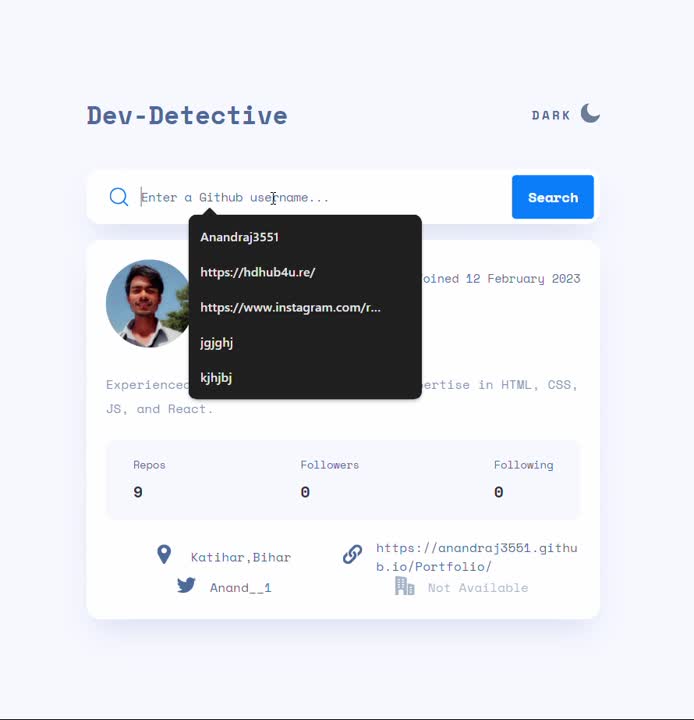 ANAND KUMAR on LinkedIn: #webdevelopment #javascript #githubapi #apis # ... ANAND KUMAR on LinkedIn: #webdevelopment #javascript #githubapi #apis # ...
