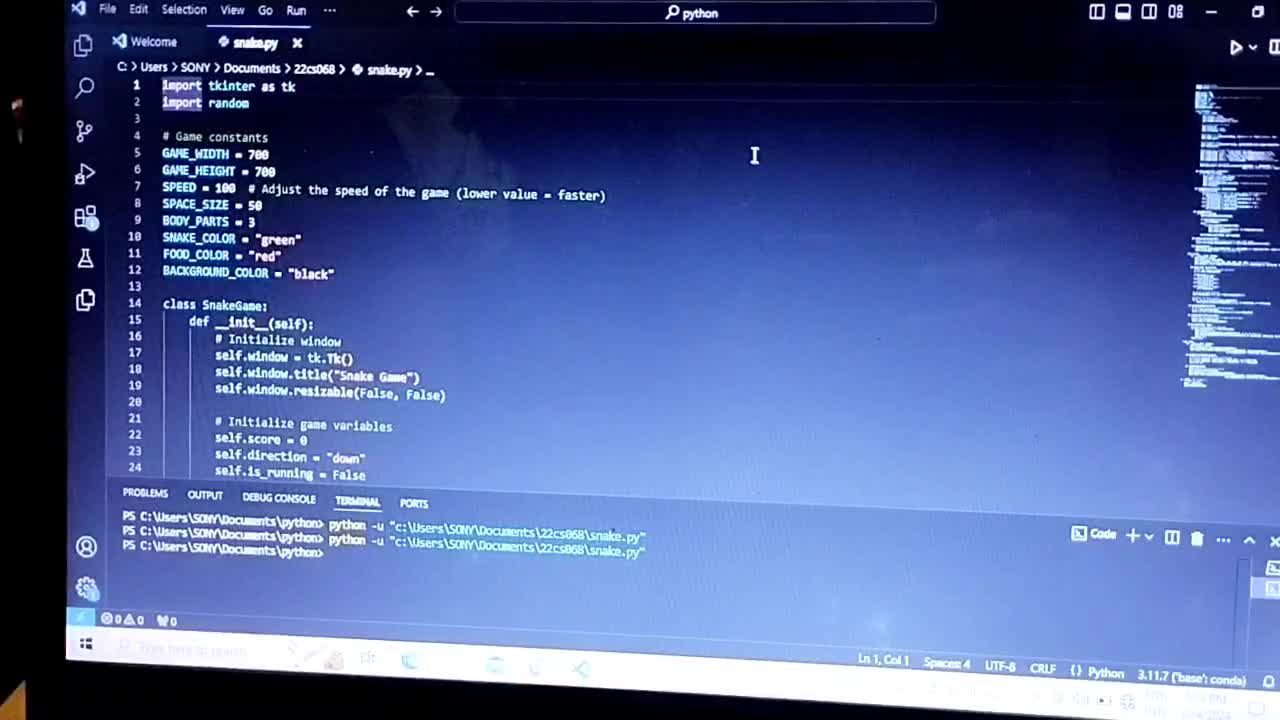 Kanthi Rao on LinkedIn: #python #coding #tech #internpe Kanthi Rao on LinkedIn: #python #coding #tech #internpe