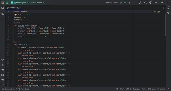 AASHAD S on LinkedIn: #python #gamedevelopment #tictactoe #opensource AASHAD S on LinkedIn: #python #gamedevelopment #tictactoe #opensource