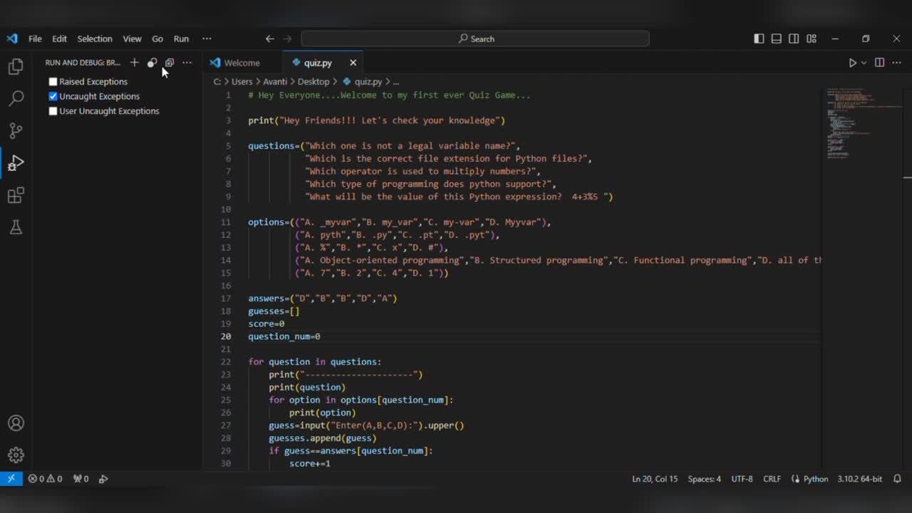 Avanti Ingole on LinkedIn: #codsoft #pythonprogramming Avanti Ingole on LinkedIn: #codsoft #pythonprogramming