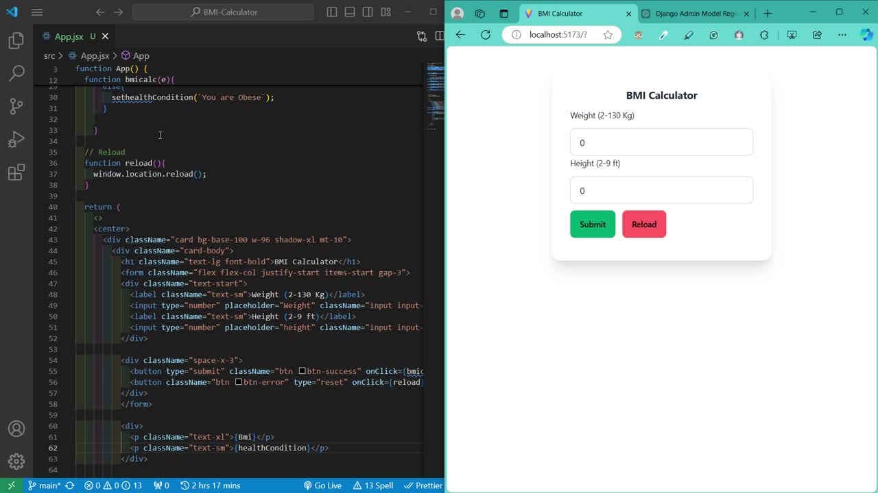 Bidut Sharkar Shemanto on LinkedIn: BMI calculator Project using React ... Bidut Sharkar Shemanto on LinkedIn: BMI calculator Project using React ...