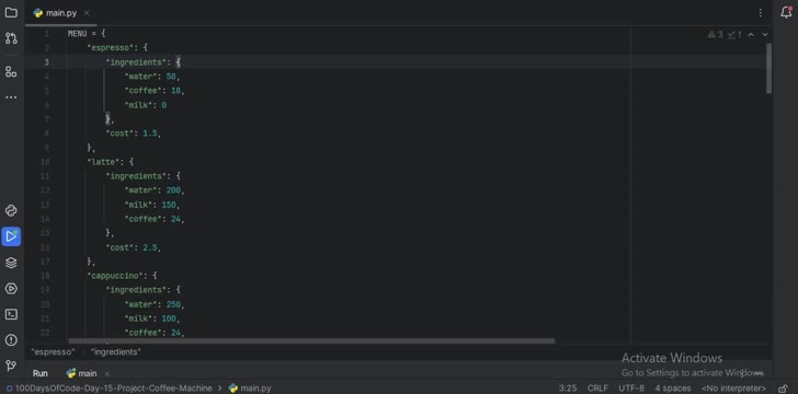 Day 15 of #100DaysOfCode: Coffee Machine | Muhammad Saim Nomani posted ... Day 15 of #100DaysOfCode: Coffee Machine | Muhammad Saim Nomani posted ...