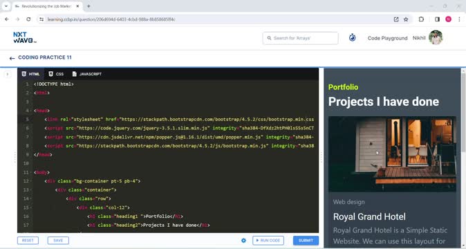 Nikhil Donthusaram on LinkedIn: #ccbp #nxtwave #html #css #bootstrap # ... Nikhil Donthusaram on LinkedIn: #ccbp #nxtwave #html #css #bootstrap # ...