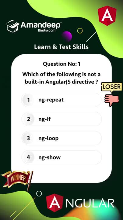 Amandeep Bindra on LinkedIn: Angular JS Quiz | Learn & Test Skills # ... Amandeep Bindra on LinkedIn: Angular JS Quiz | Learn & Test Skills # ...